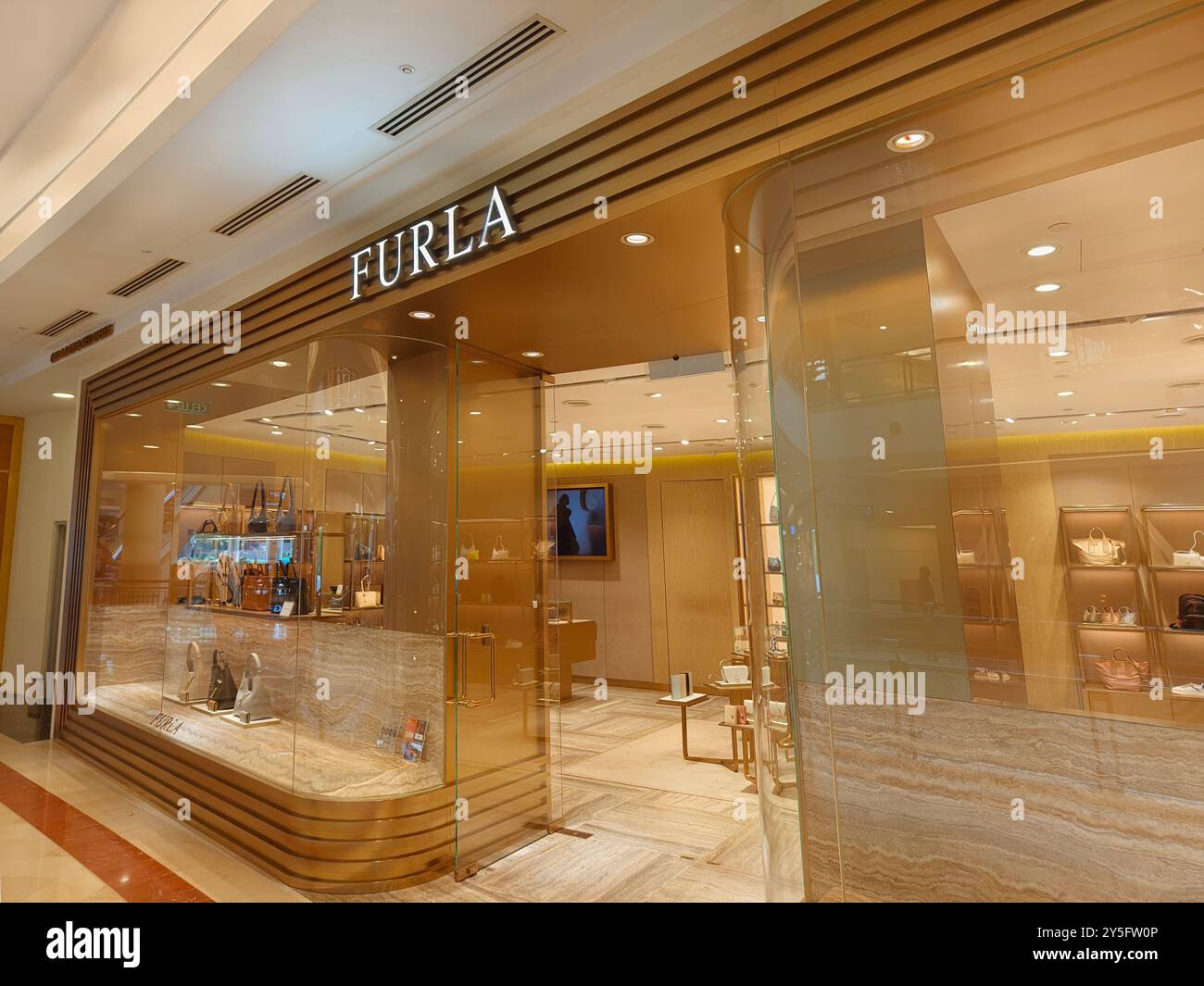 KUALA LUMPUR, MALAYSIA - AUGUST 28, 2024: Furla brand retail shop in ...