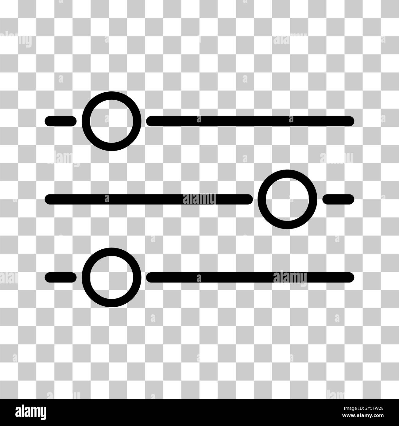 Volume mixer control icon, filter sound symbol button, switch sign ...