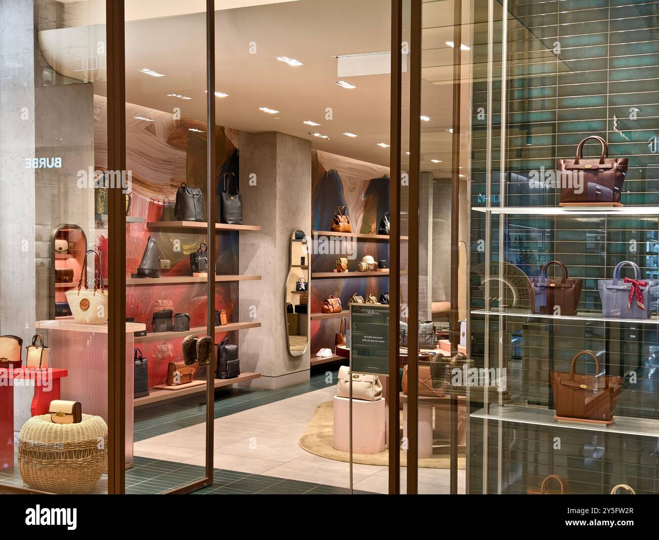 KUALA LUMPUR, MALAYSIA - AUGUST 28, 2024: Mulberry brand retail shop in ...