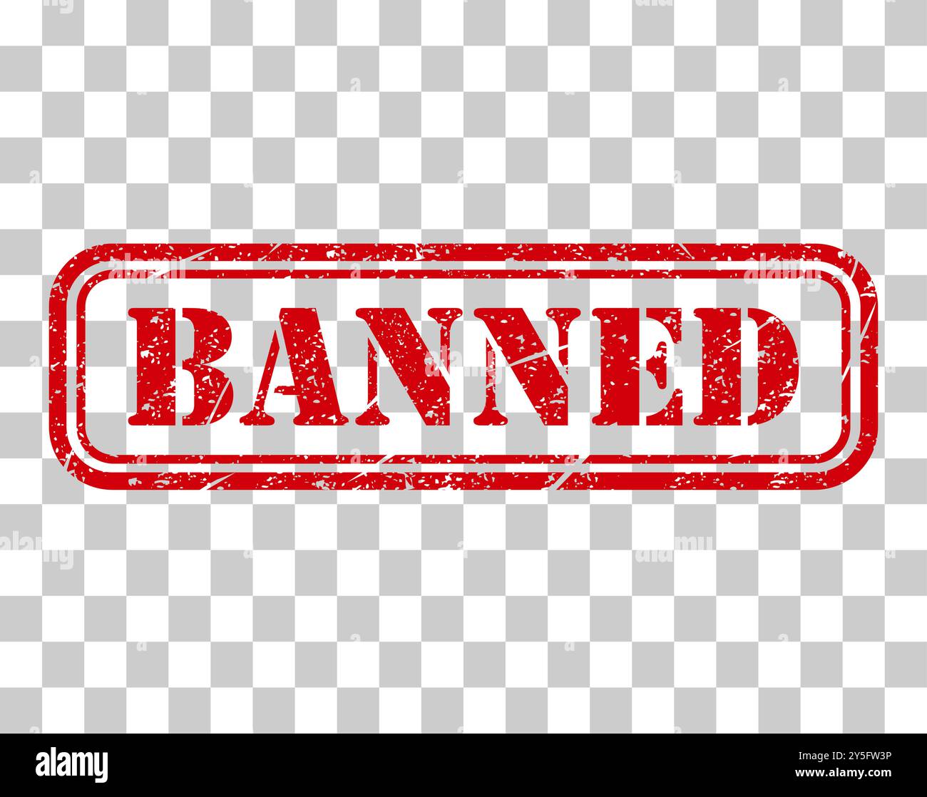 Banned stamp symbol, label sticker sign button, text banner vector ...