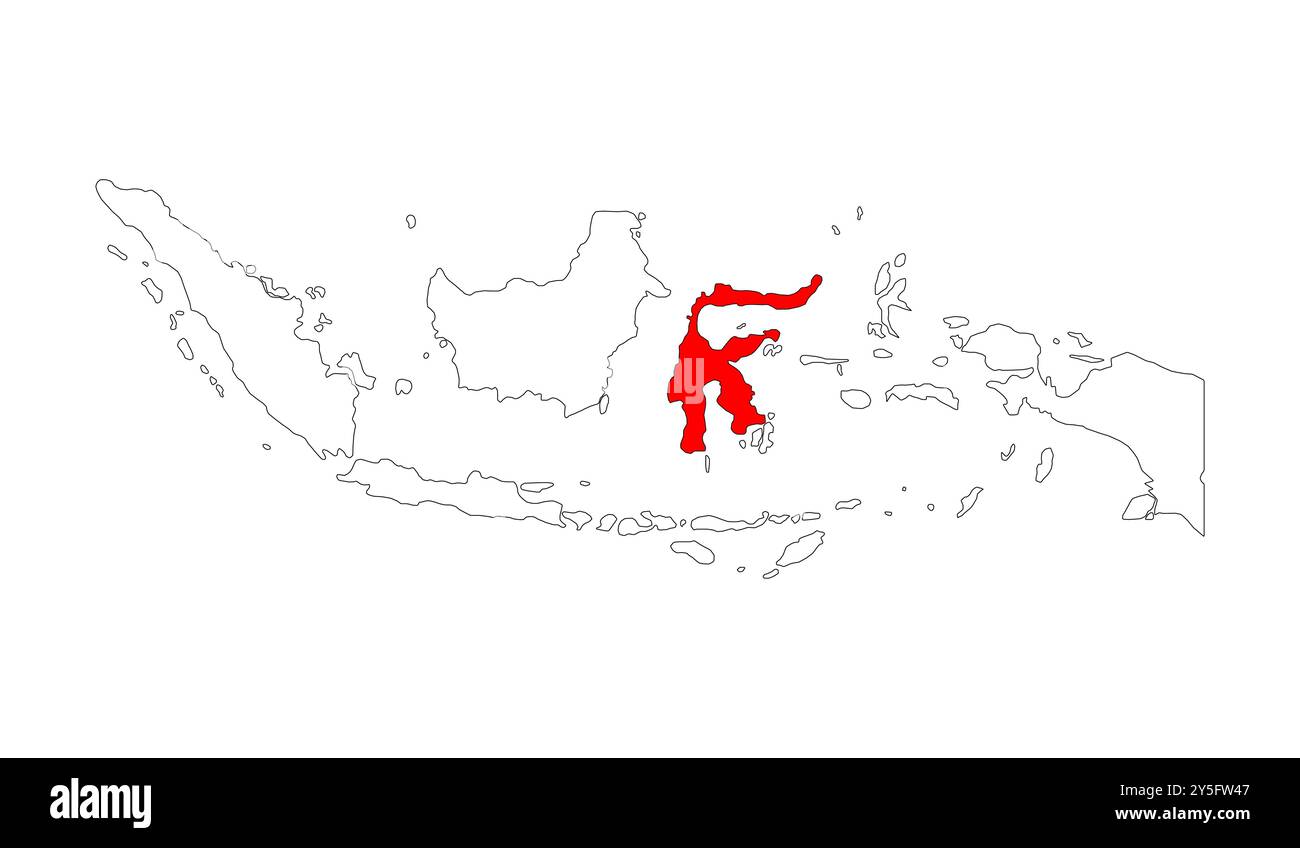 Map of makassar hi-res stock photography and images - Alamy