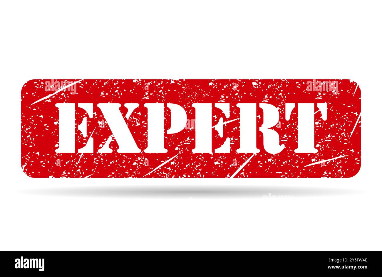 Expert stamp shadow symbol, label sticker sign button, text banner ...