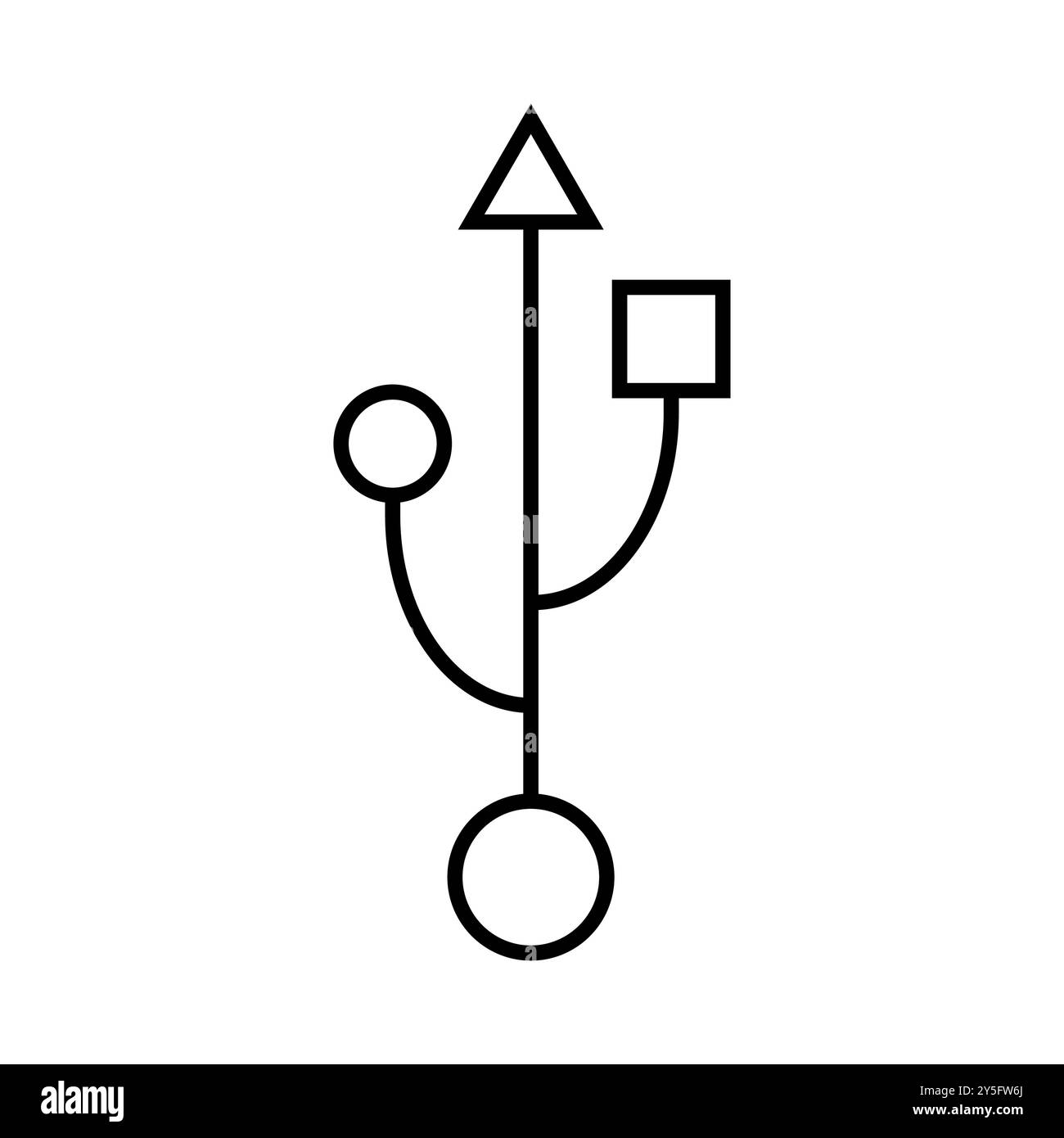 USB icon technology, connect device sign, electronic portable symbol ...