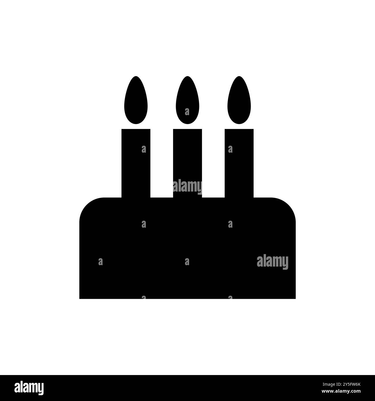 Sweet cake icon, bakery dessert food symbol, happy birthday day graphic ...