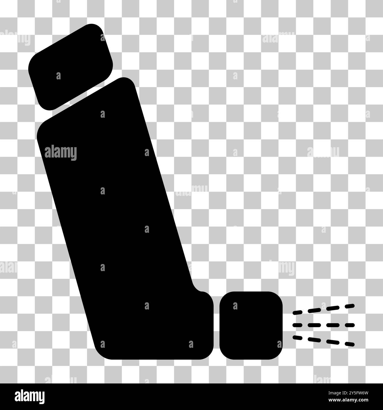 Asthma inhaler design icon, medicine health care sign, graphic vector ...
