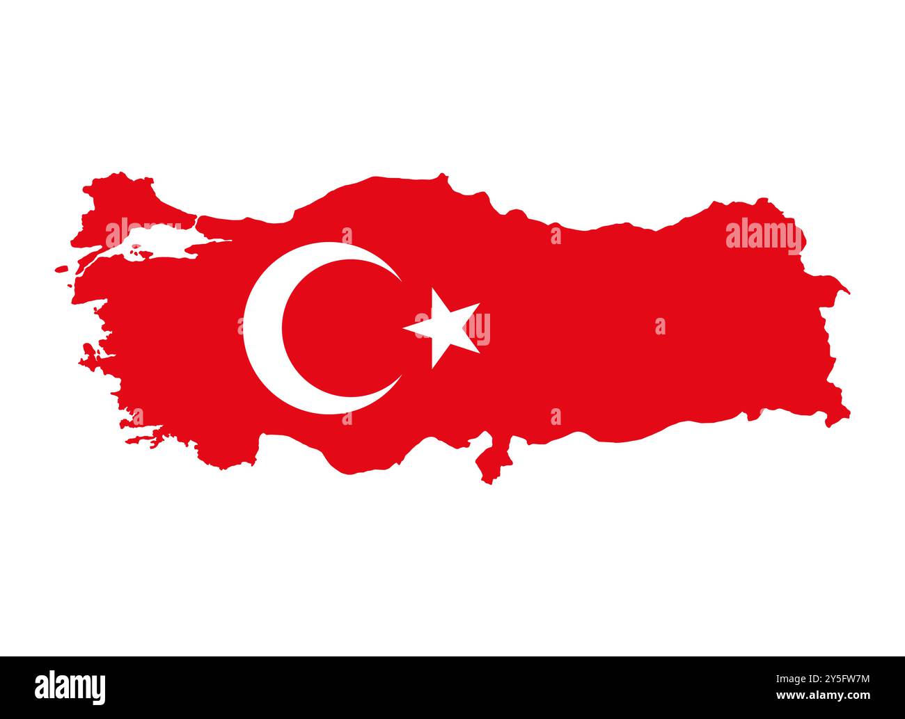 Turkey flag map symbol shape, travel web flat concept icon symbol ...