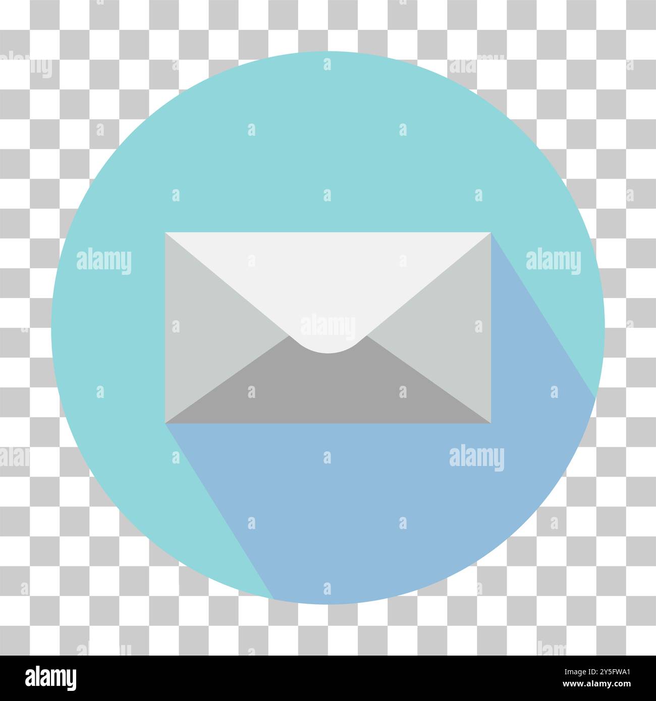 Mail, e-mail icon, symbol on color background. Vector isolated design ...