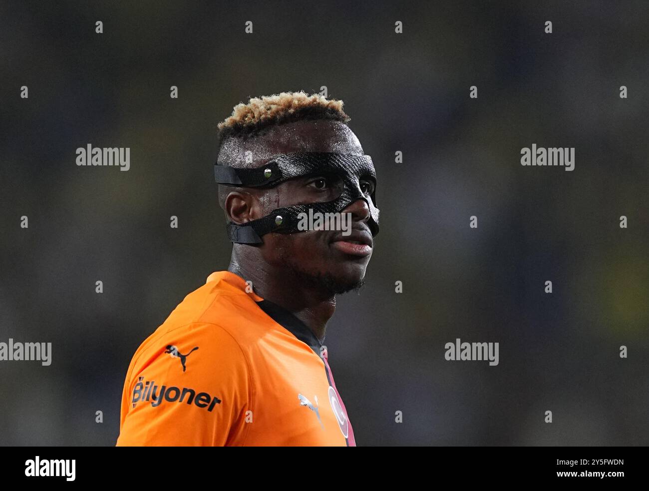 September 21 2024: Victor Osimhen of Galatasaray looks on during a ...