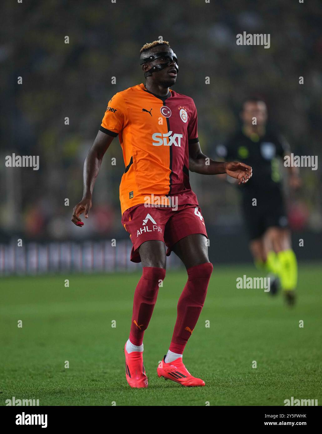 September 21 2024: Victor Osimhen of Galatasaray looks on during a ...