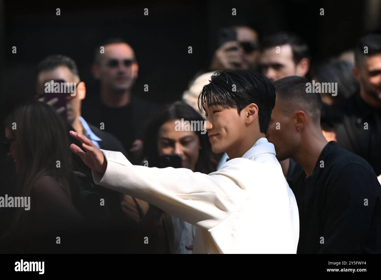 Milano, Italy. 21st Sep, 2024. Choi San arrives at the Dolce&Gabbana ...