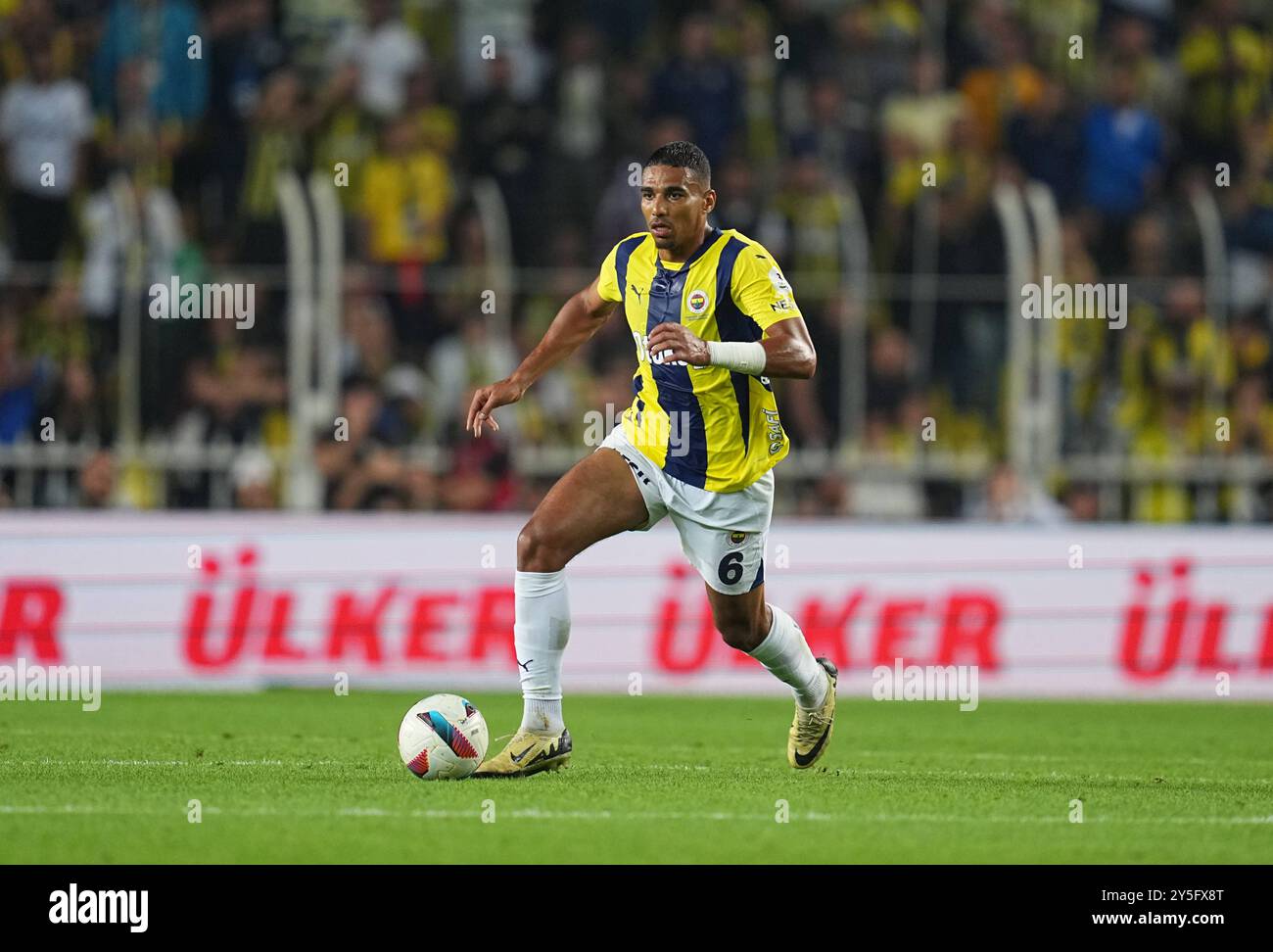 September 21 2024: Alexander Djiku of Fenerbahce controls the ball during a Turkey SÃ¼per Ligue ...