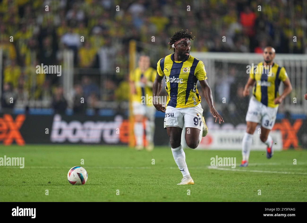 September 21 2024: Allan Saint-Maximin of Fenerbahce controls the ball during a Turkey SÃ¼per ...