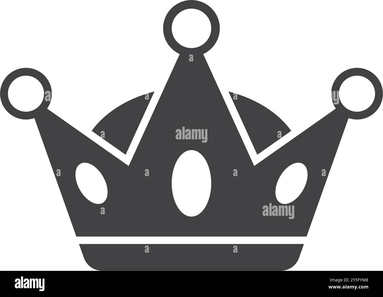Princess crown icon in flat style. Queen diadem vector illustration on ...