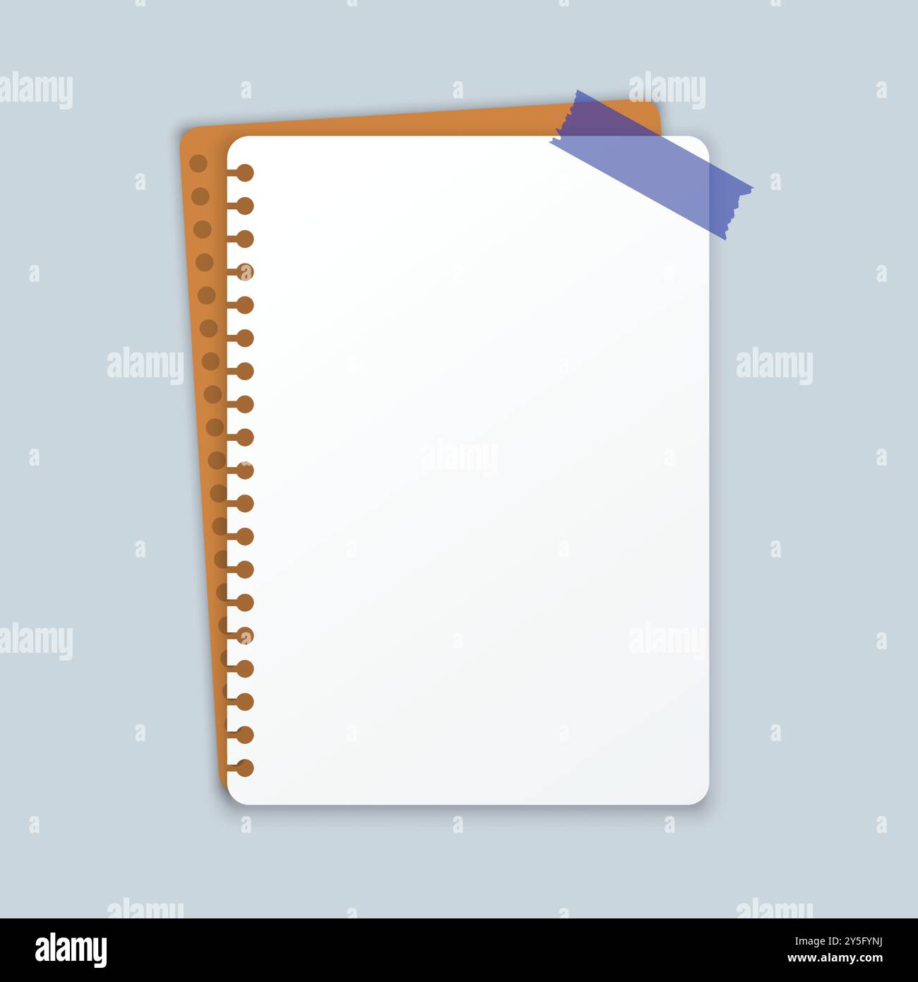 White sheet of paper in flat style. Empty paper note vector ...