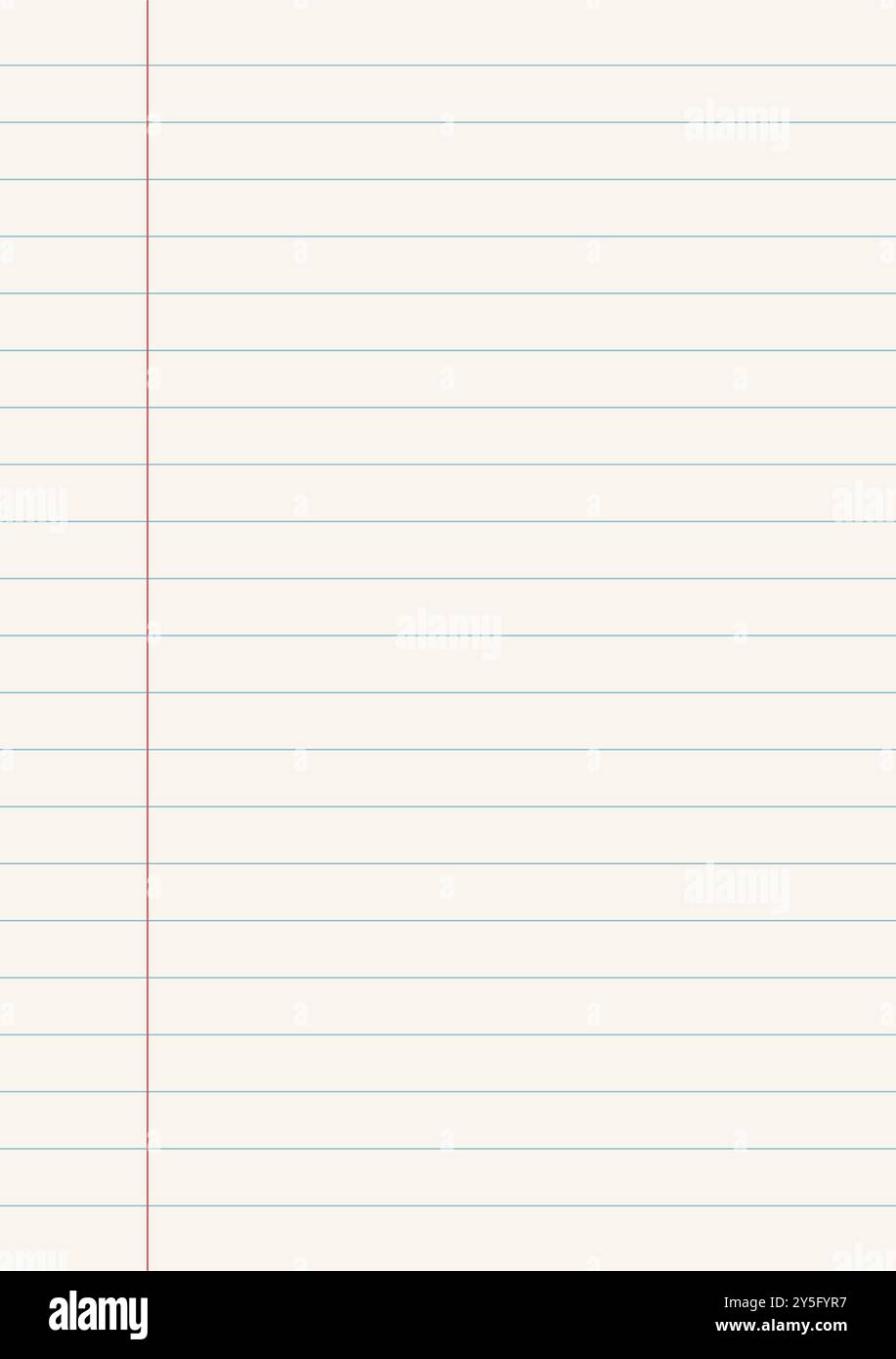 Paper page in flat style. Sheet with lines and grid vector illustration ...