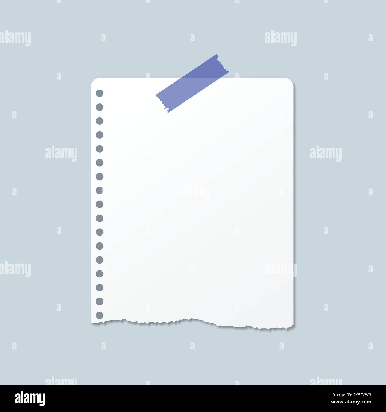 Torn poster on white Stock Vector Images - Alamy