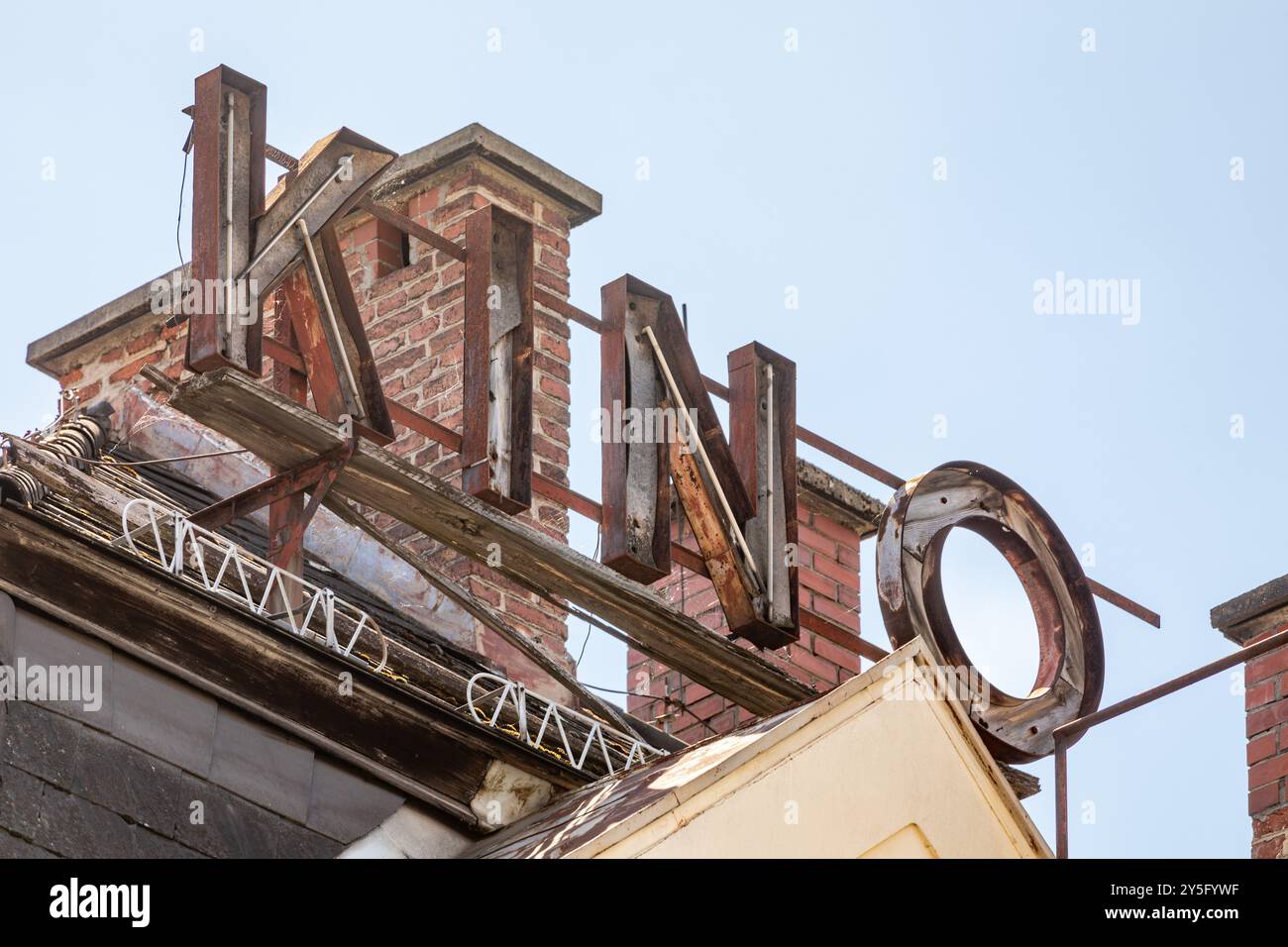Old Cinema Lettering Stock Photo - Alamy
