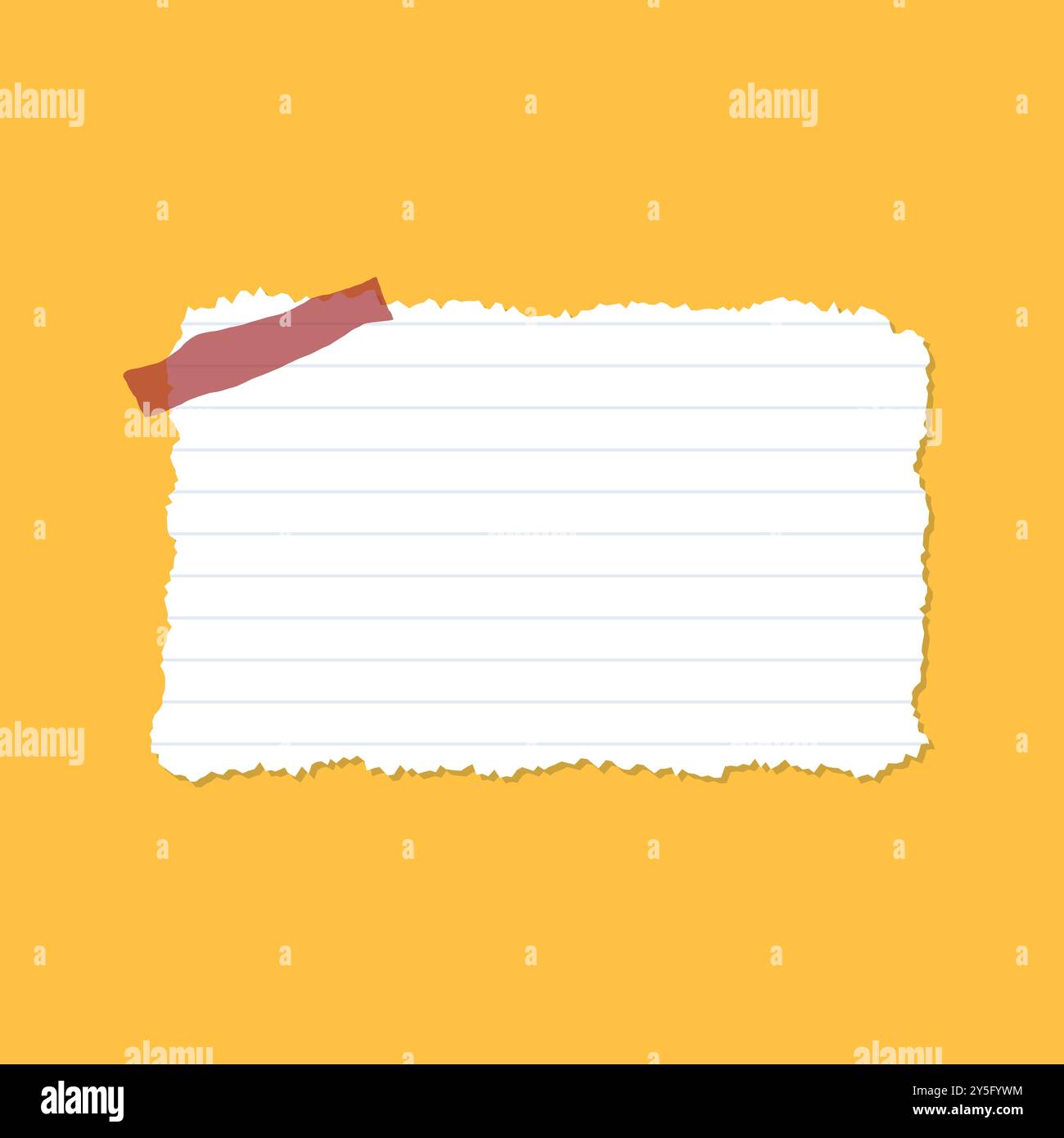 Paper sheet icon set in flat style. Note paper pieces vector ...