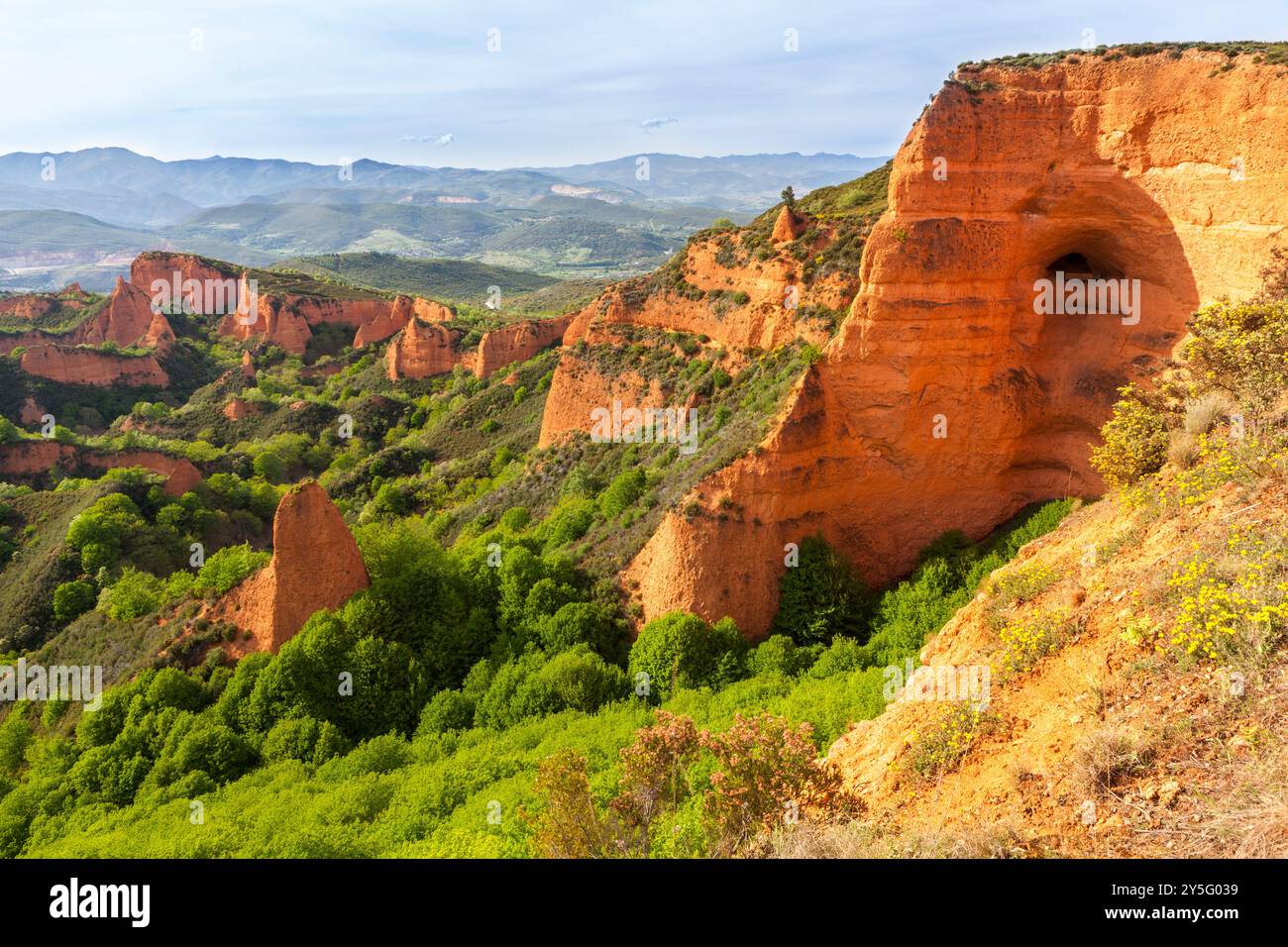 Natural park of Las Medulas, Leon, Spain Stock Photo - Alamy