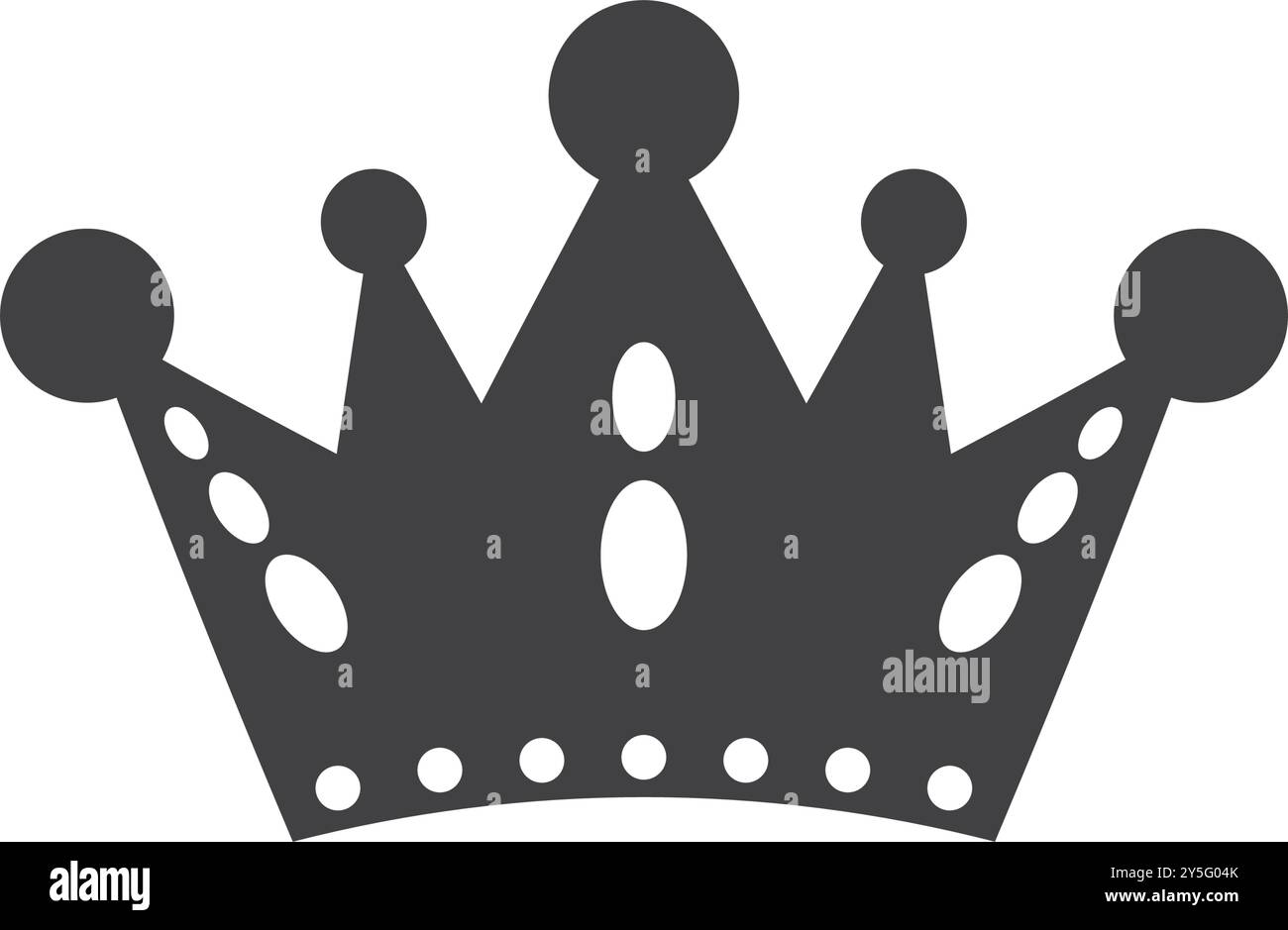 Princess crown icon in flat style. Queen diadem vector illustration on ...