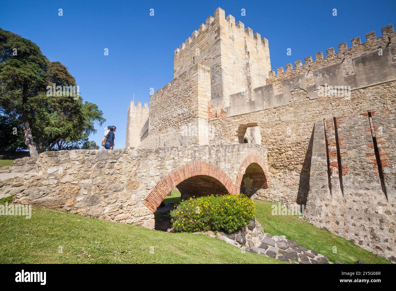 Castelo de San Jorge - St. George Castle -, Lisboa, Portugal Stock ...
