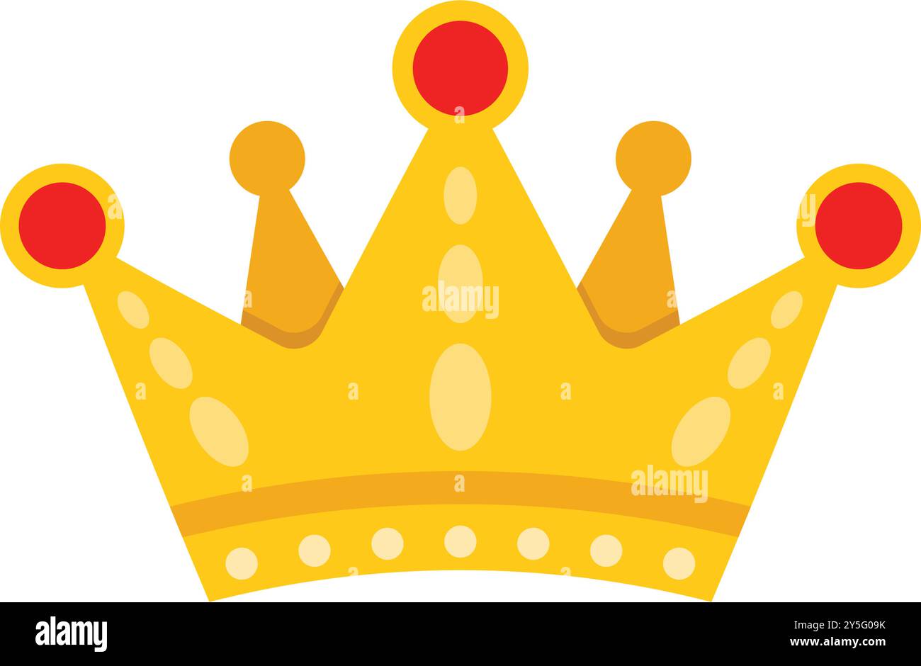 Princess crown icon in flat style. Queen diadem vector illustration on ...