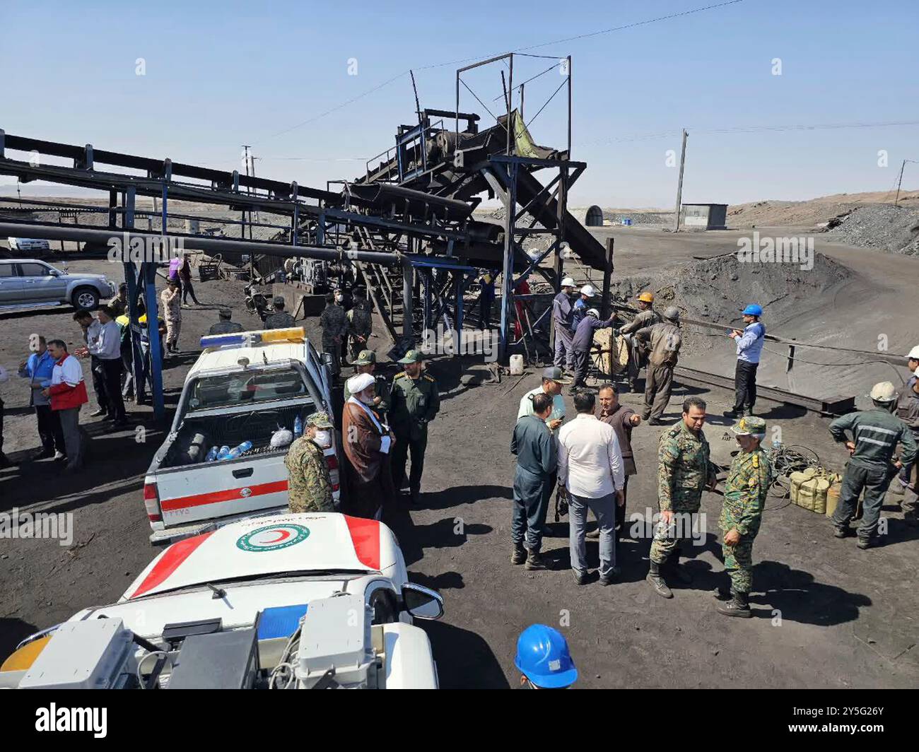 In this photo released by Iranian Red Crescent Society, rescue ...