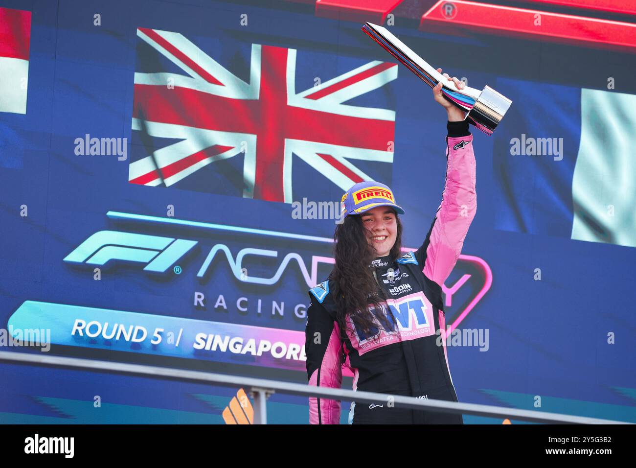 Podium Pulling Abbi Grr Rodin Motorsport Supported By Alpine Tatuus