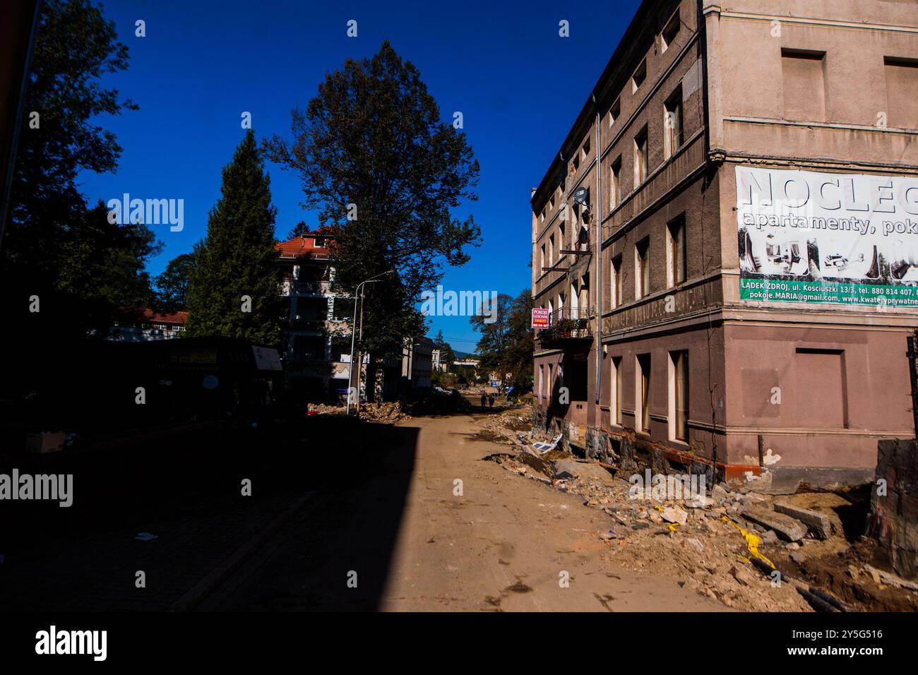 Ladek Zdroj, Wroclaw, Poland. 21st Sep, 2024. The 2024 floods have ...