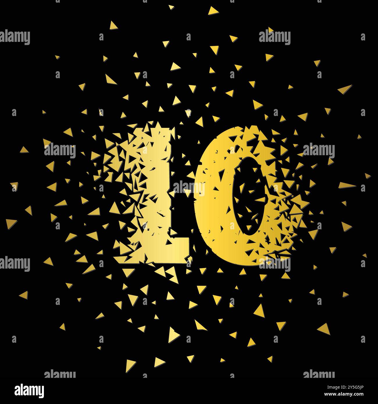 Broken numbers 10. Explosion effects. Vector and illustration Stock ...