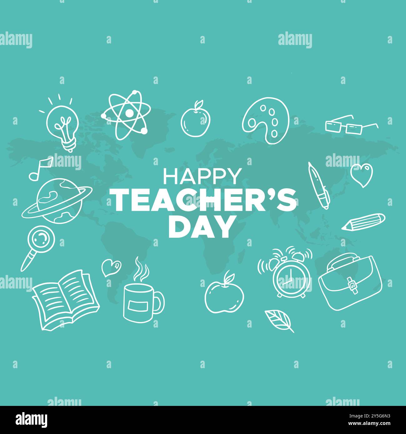 happy Teachers day, Teacher day greeting card, Social media template ...