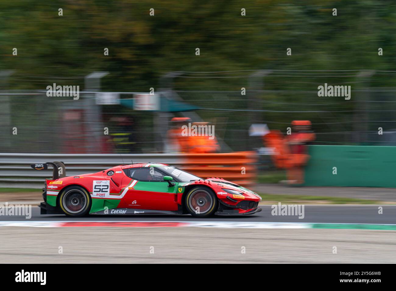 Louis MACHIELS, Jef MACHIELS, Andrea BERTOLINI of a team AF Corse, on a ...