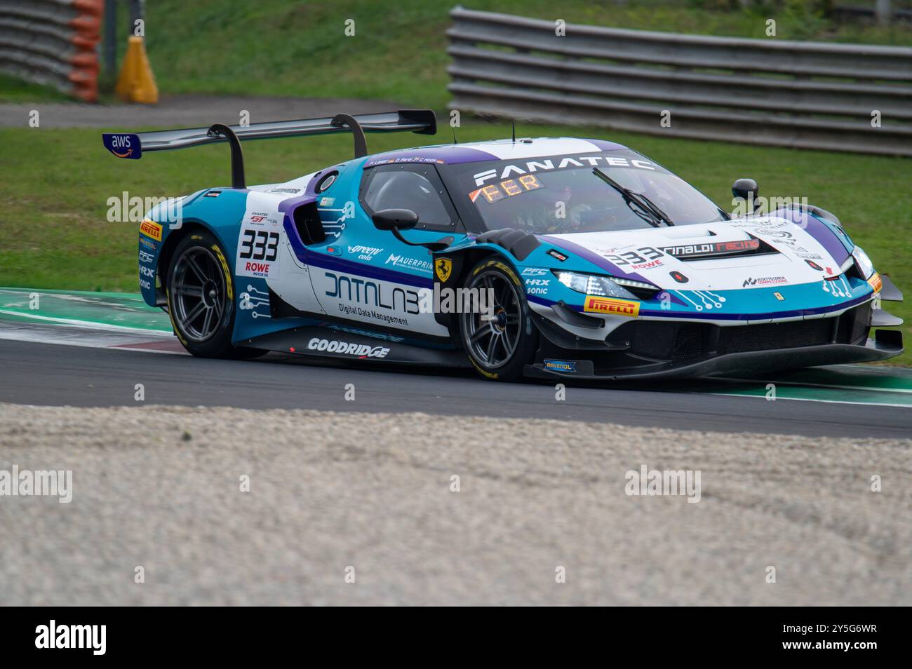 Christian HOOK, David PEREL, Felipe FERNANDEZ LASER, of a team Rinaldi Racing, on a Ferrari 296 ...