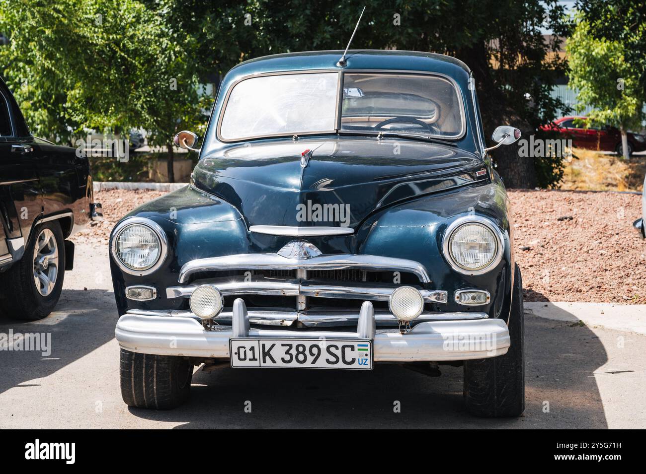 Uzbekistan, Tashkent, July 15, 2024 - The classic GAZ 21 Volga car is ...