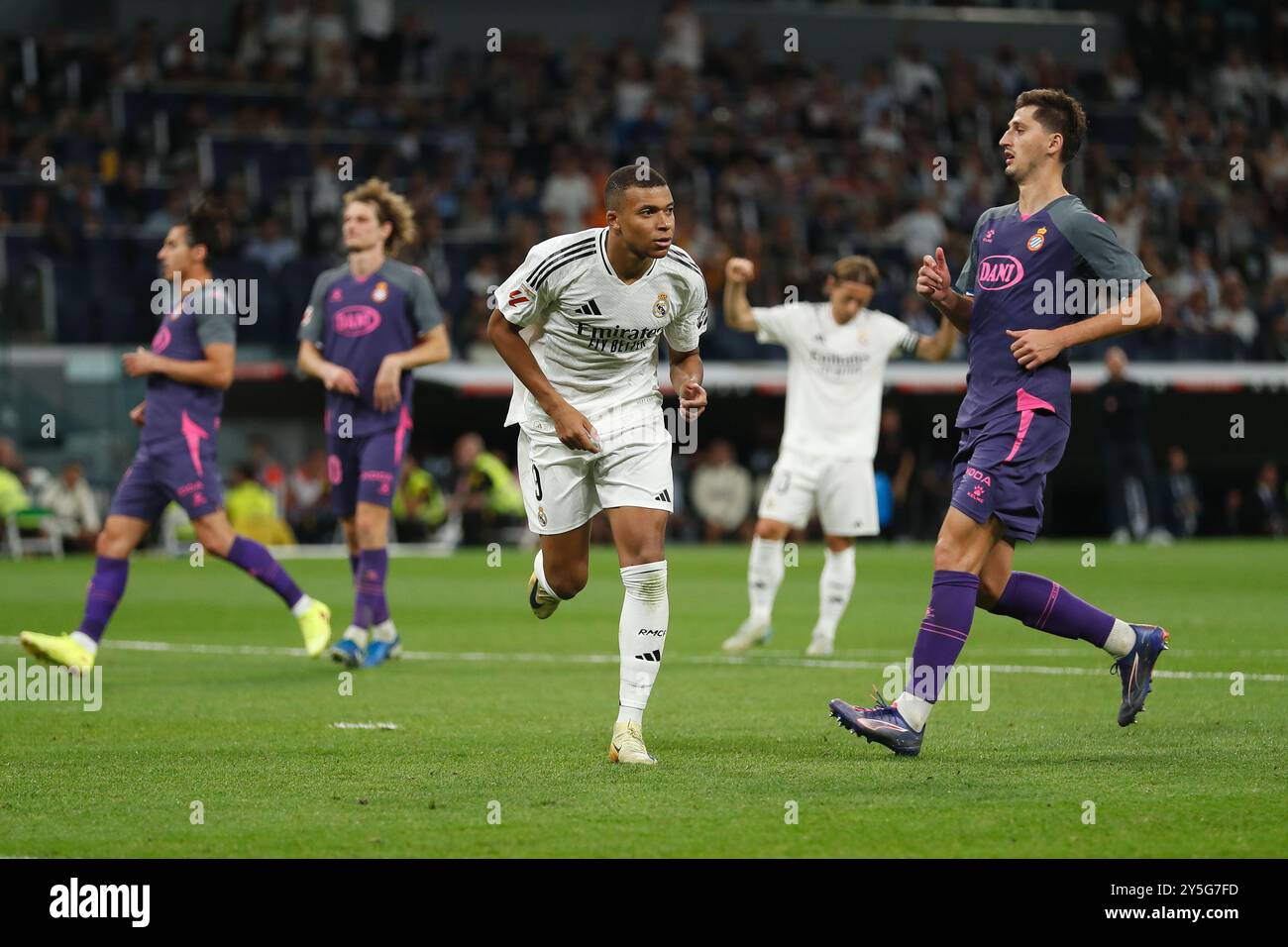 Madrid, Spain. 21st Sep, 2024. Kylian Mbappe (Real) Football/Soccer ...