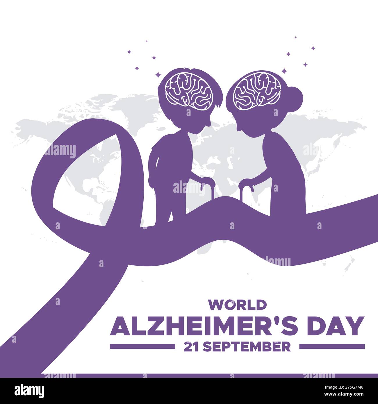 World Alzheimers Day 21 September Banner Ads Poster Post Design