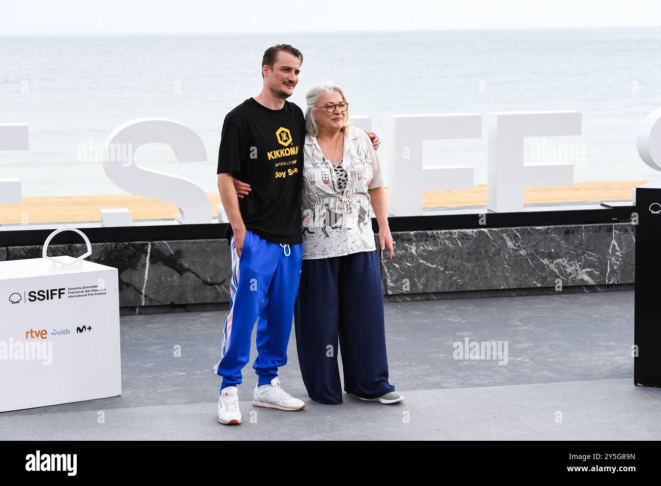 San Sebastian, Spain. 22th September 2024. Pierre Lottin and Josiane ...