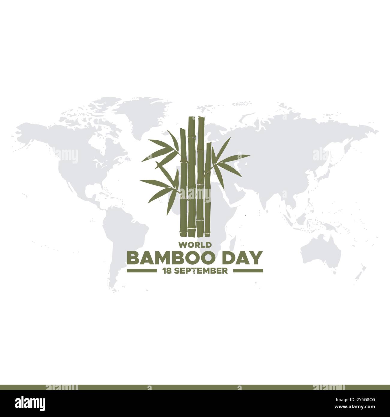 World Bamboo Day, 18 September, bamboo day stock illustration, vector ...