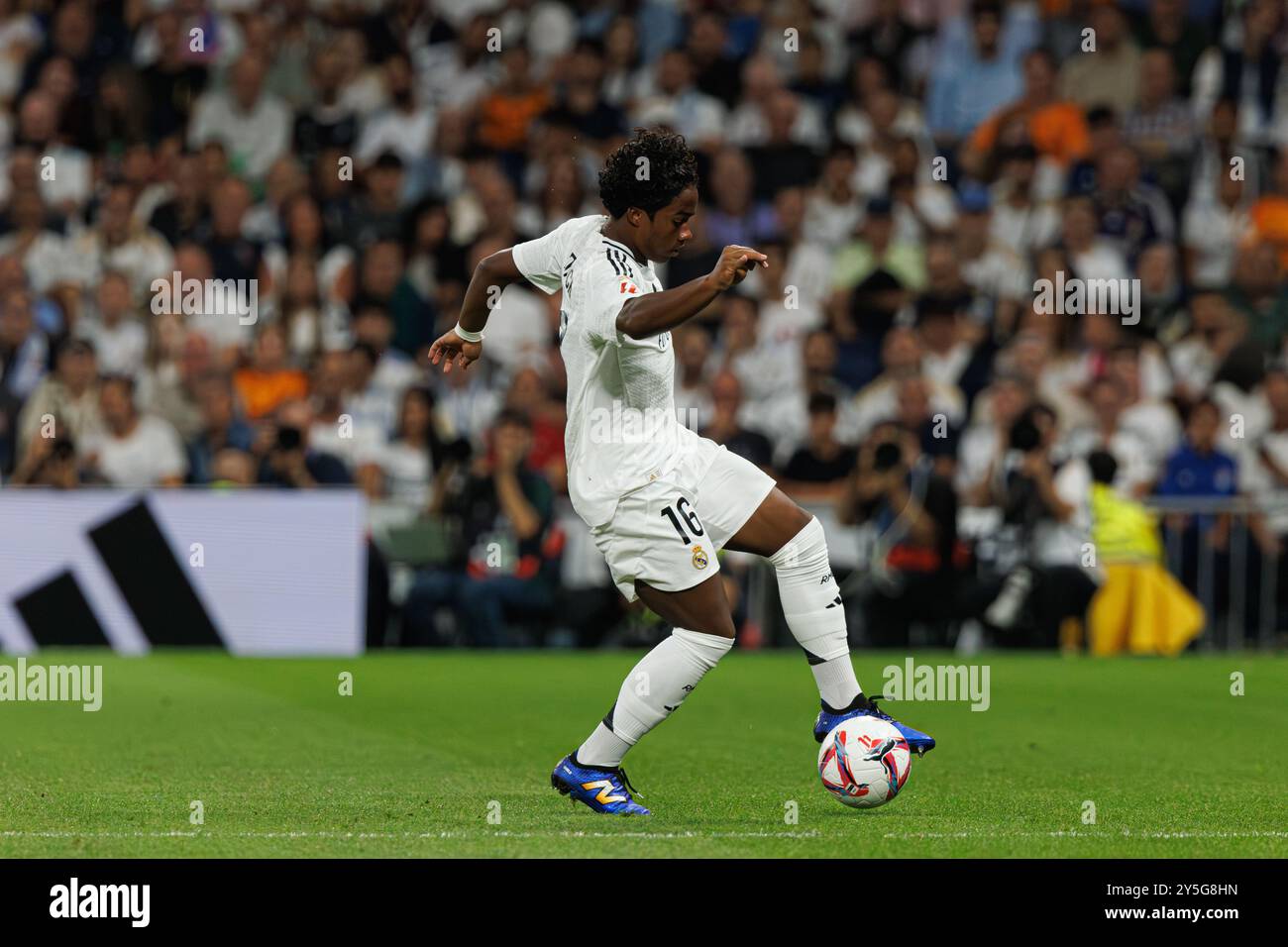 Endrick seen during LaLiga EA SPORTS game between teams of Real Madrid ...