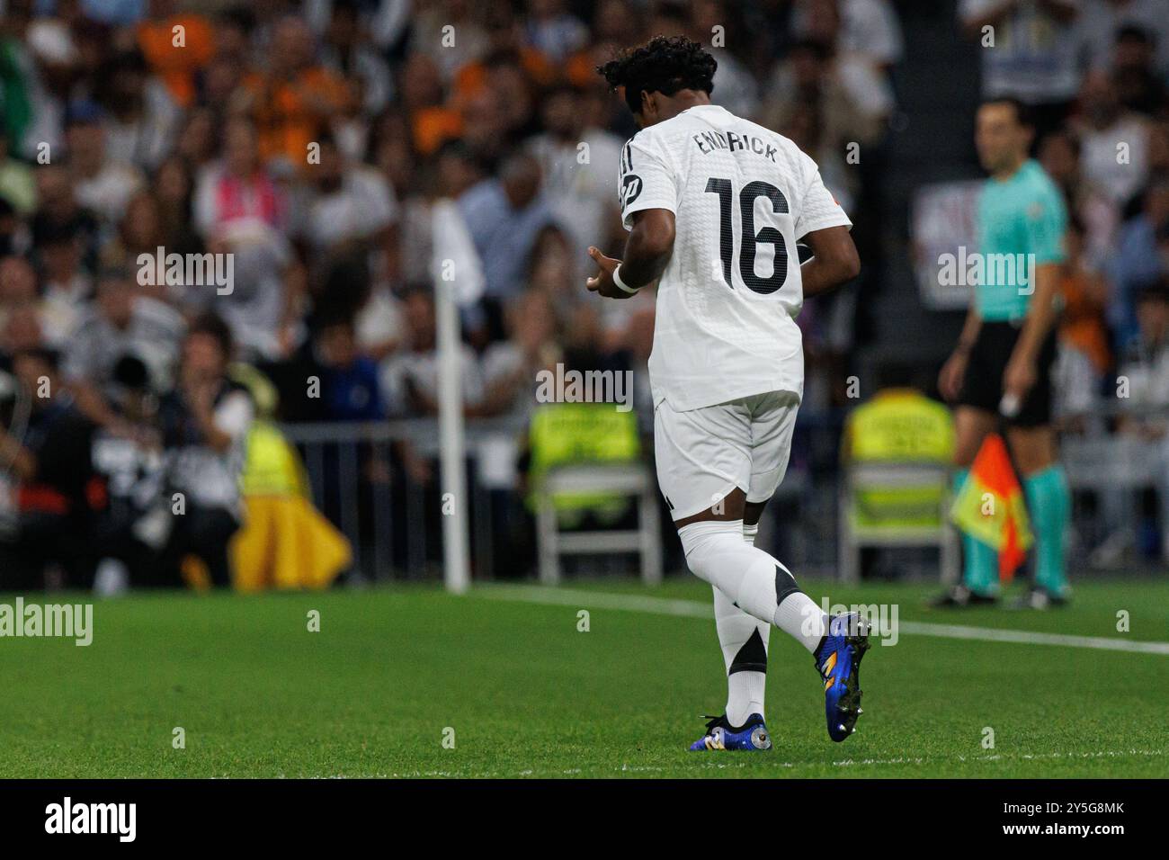 Endrick seen during LaLiga EA SPORTS game between teams of Real Madrid ...