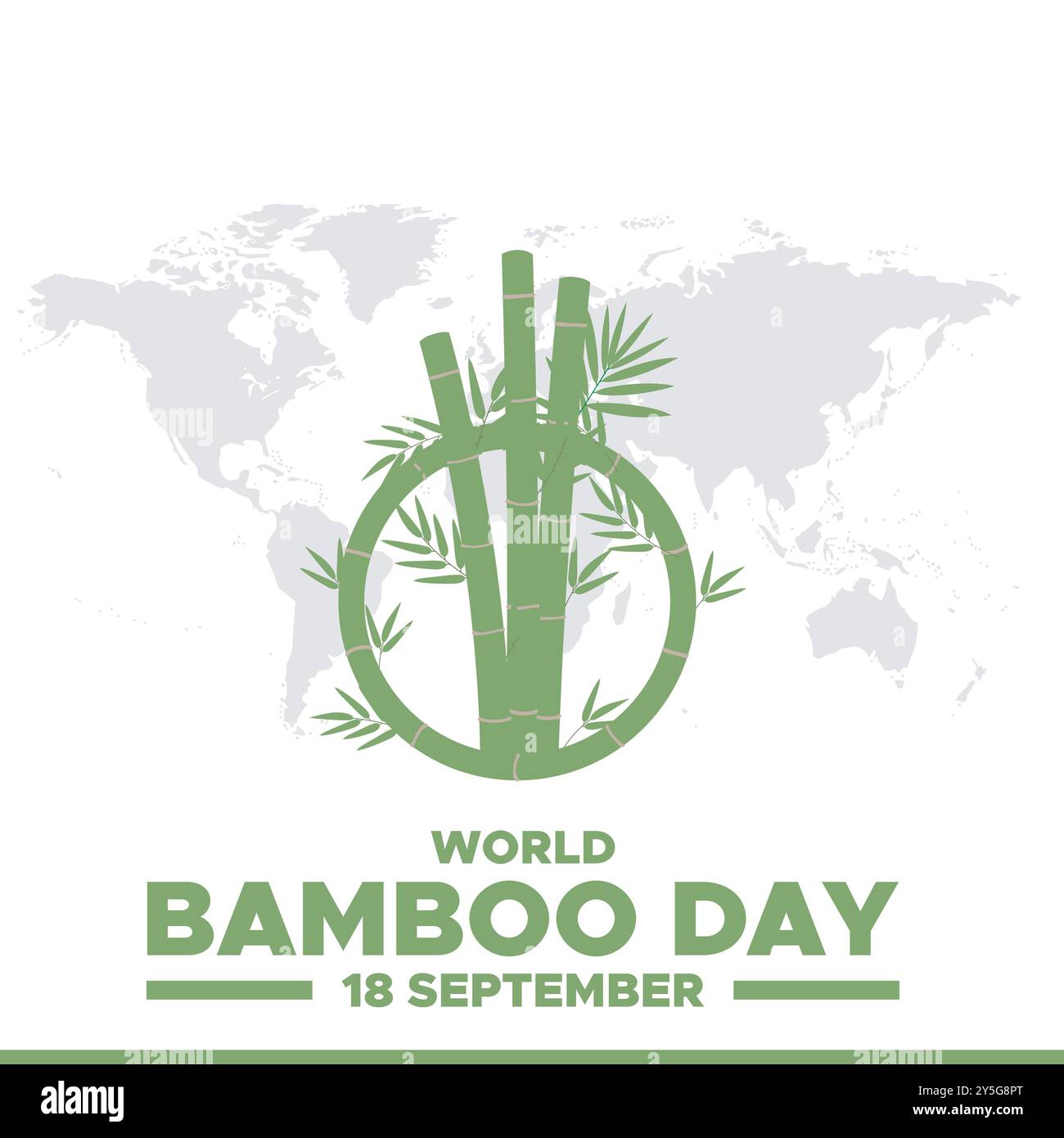 World Bamboo Day, 18 September, bamboo day stock illustration, vector ...