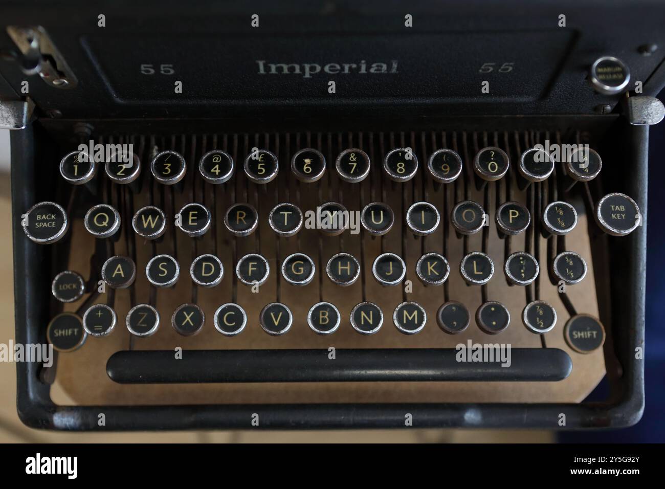 Typewriter traditional manual typewriter typing type Stock Photo - Alamy