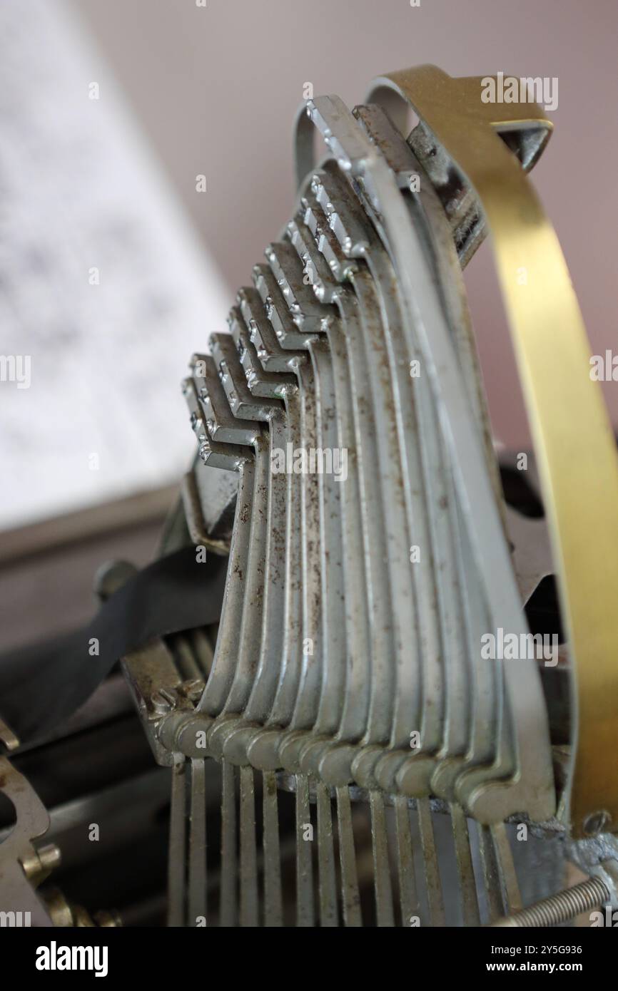 Typewriter traditional manual typewriter typing type Stock Photo - Alamy
