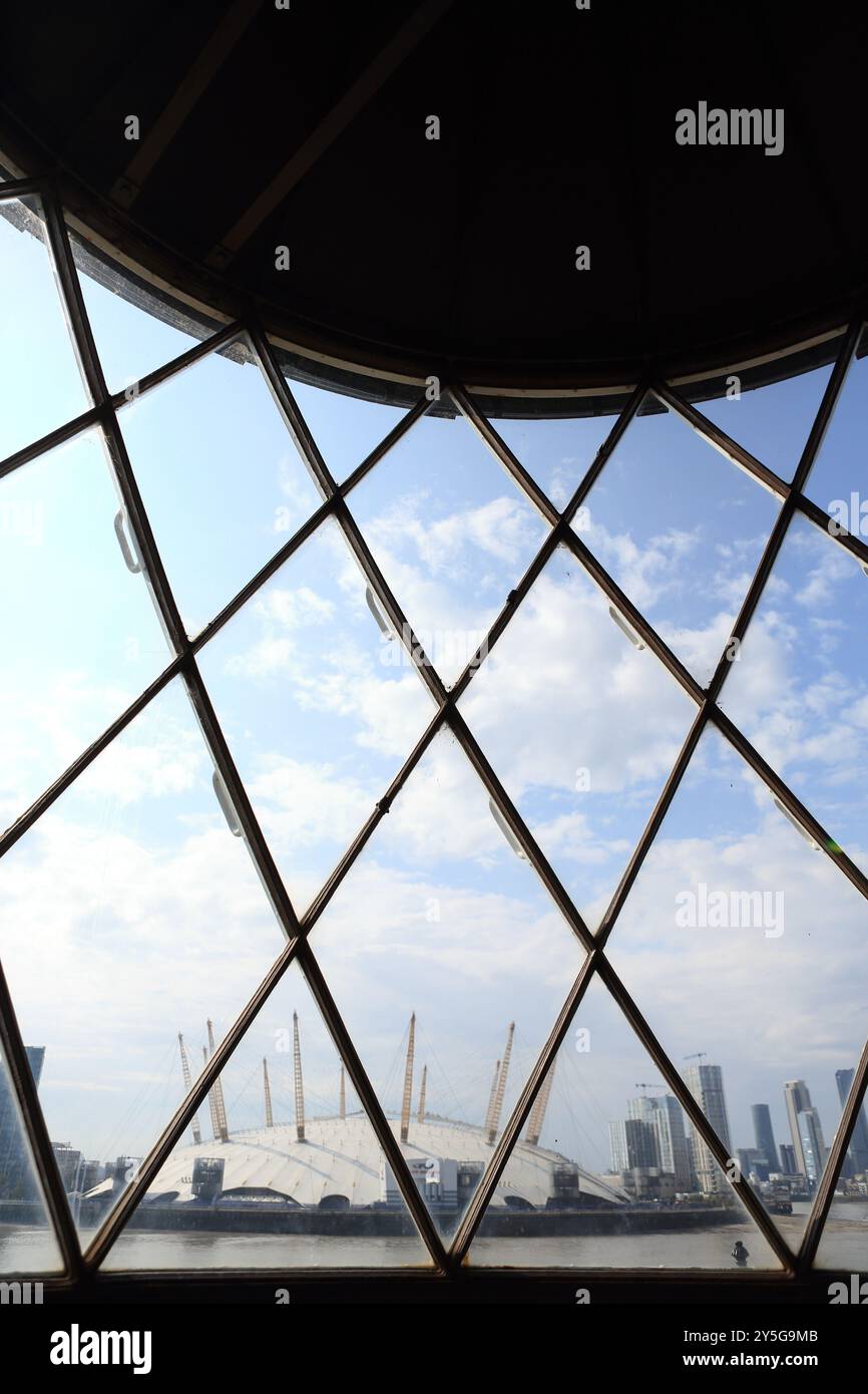 Trinity Buoy Lighthouse view from lighthouse through glazing to North ...