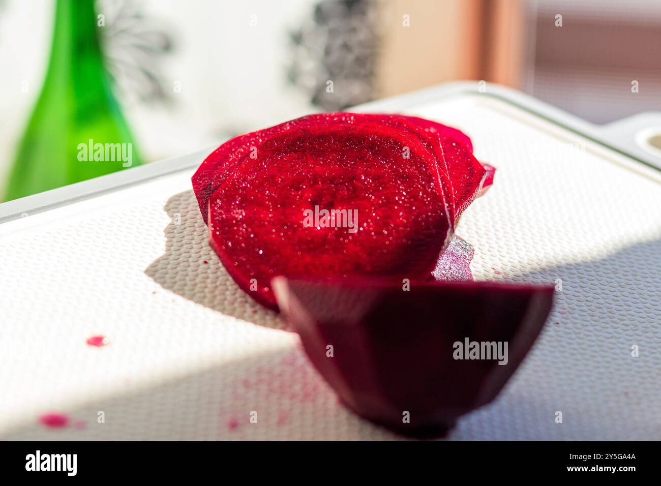 Shot of a freshly peeled and cut beetroot Stock Photo - Alamy