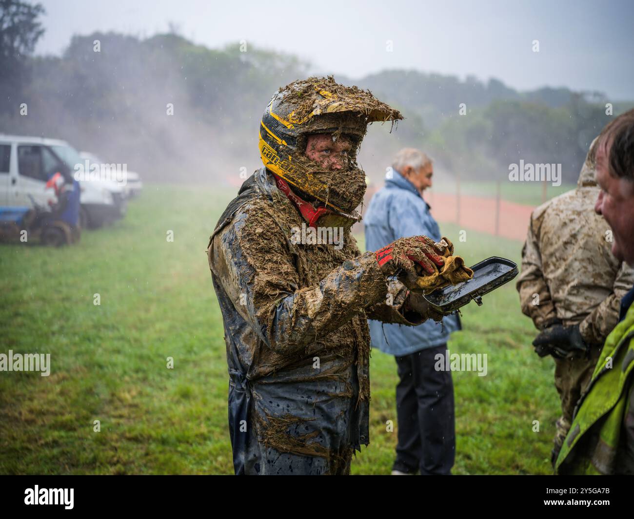 COMPETITORS IN THE LAWN MOWER RACING SAINT MAWGAN VINTAGE STEAM RALLY ...