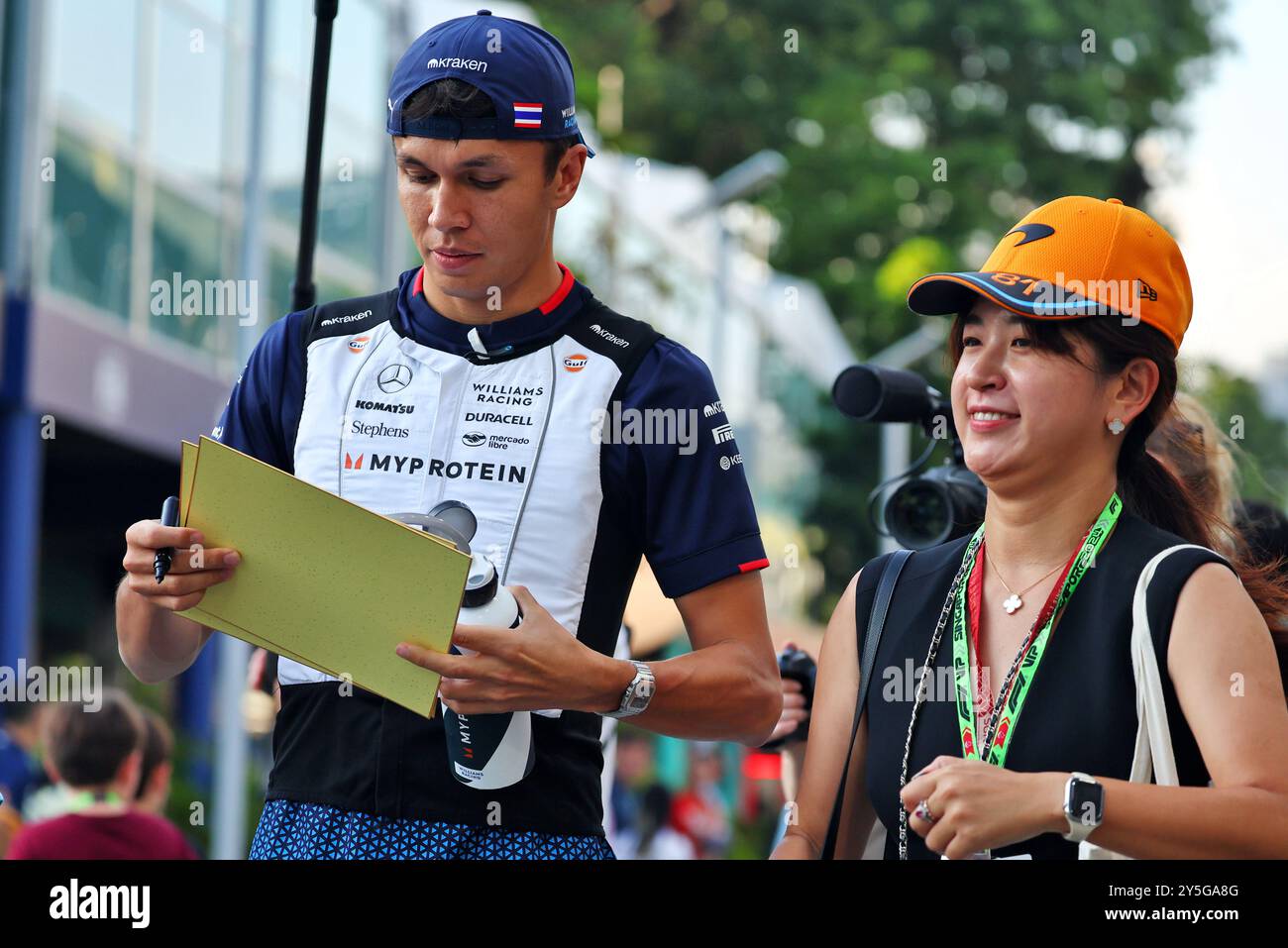 Alexander Albon (THA) Williams Racing. 22.09.2024. Formula 1 World ...