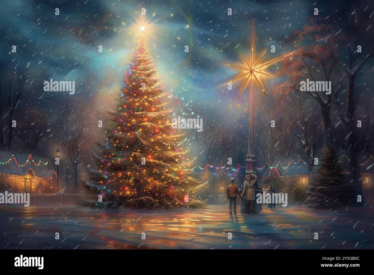 Experience the magic of the christmas season in a beautiful winter ...