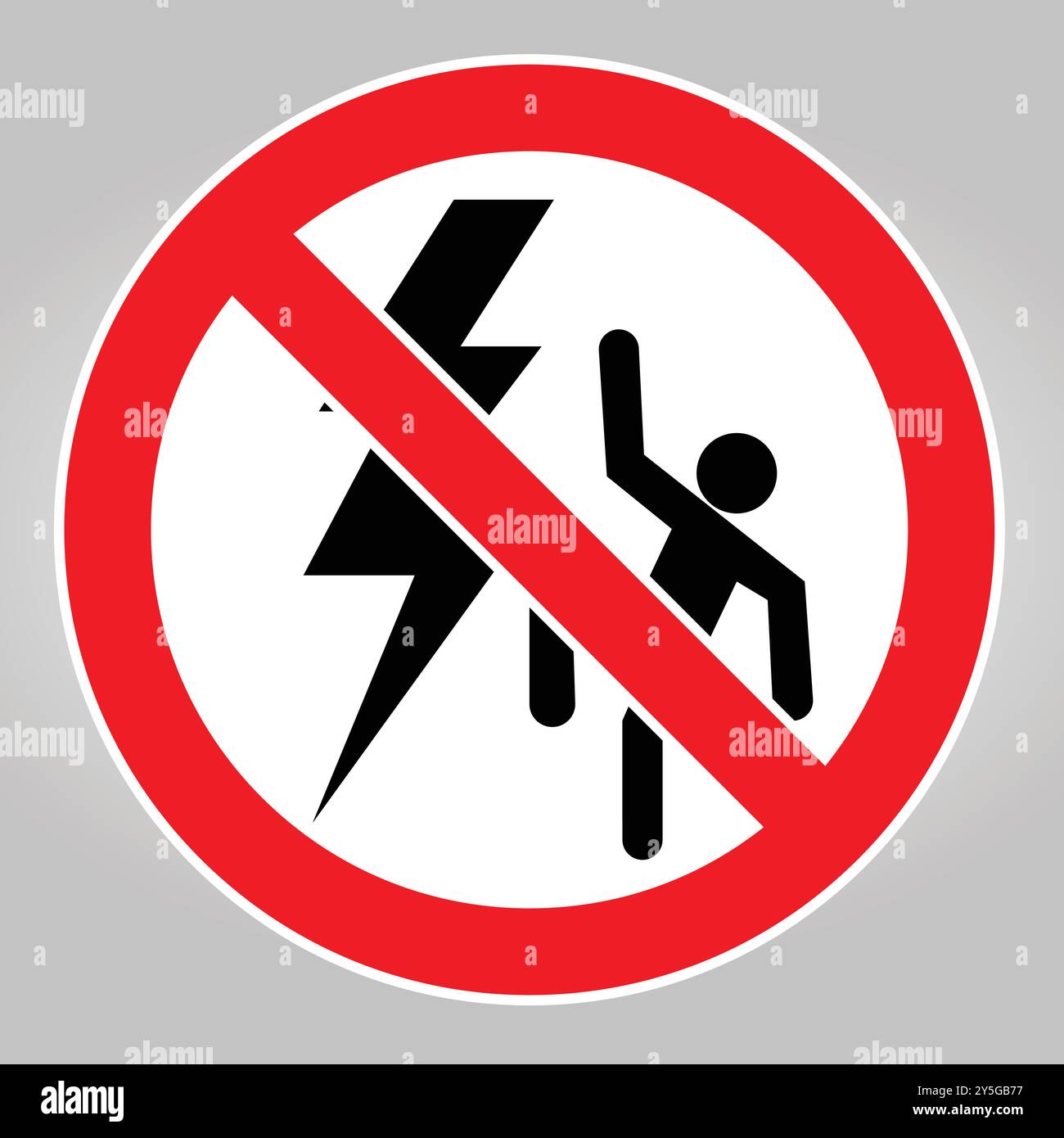 This image features a no electric shock symbol, conveying a strong ...