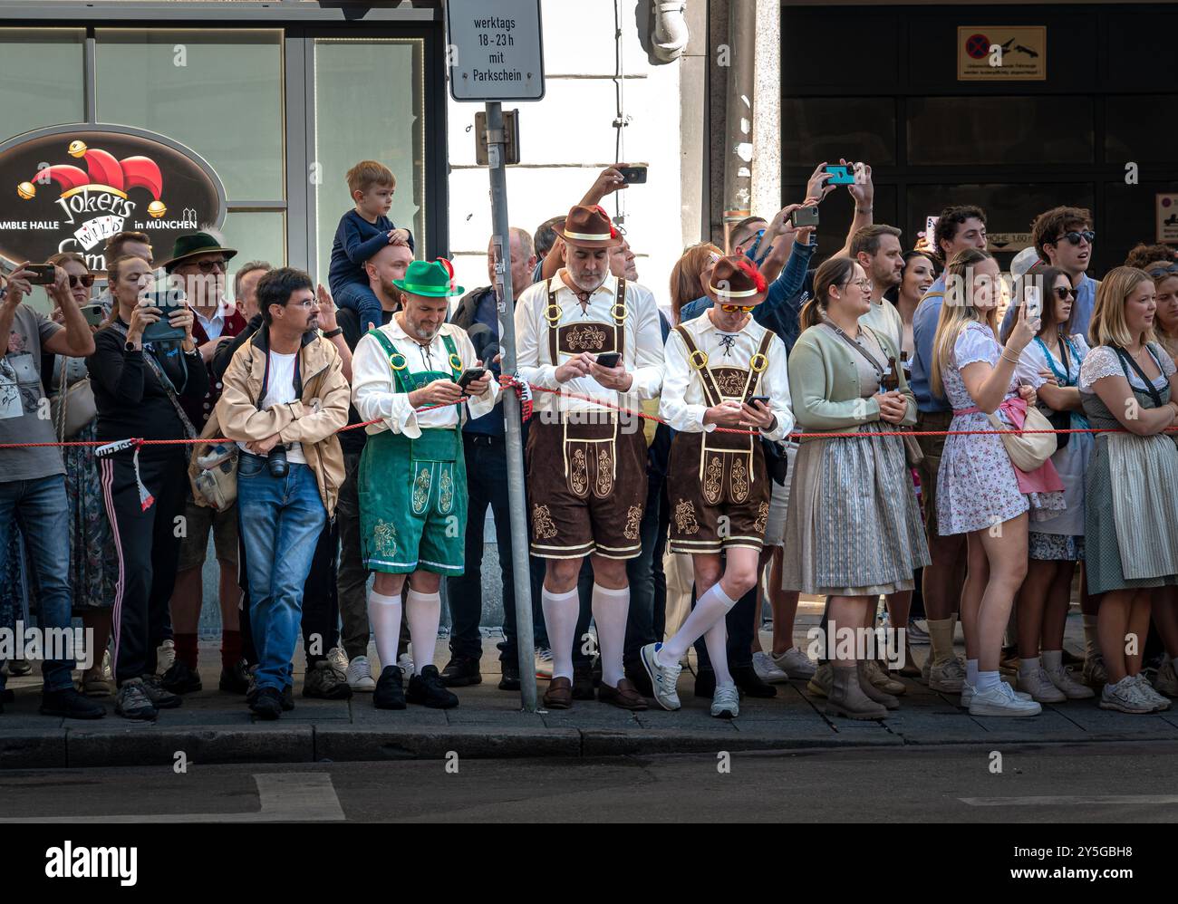 Traditional Bavarian Lederhosen at Oktoberfest Stock Photo - Alamy